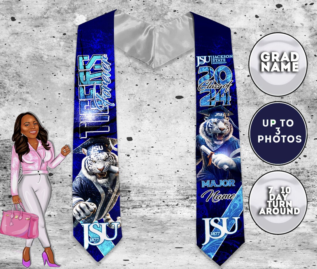 Custom JSU Graduation Stole - Etsy