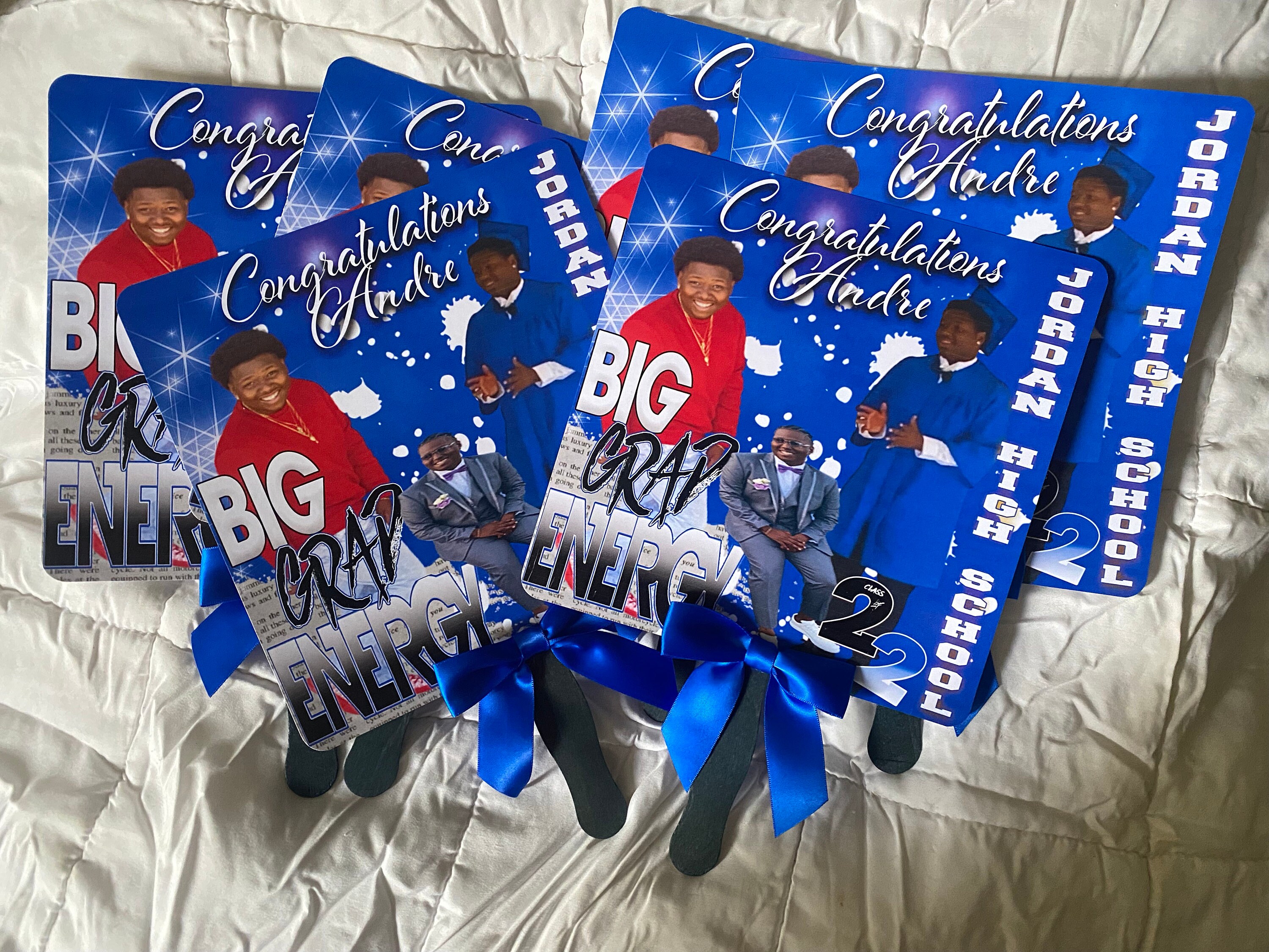 1 Dozen Graduation Fans / Graduation Fans / Grad / Face Fans / - Etsy