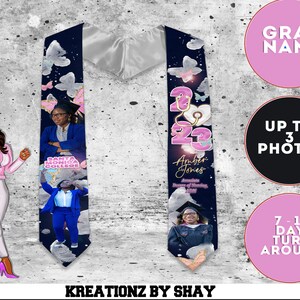 Custom RN Butterflies Graduation Stole - Etsy