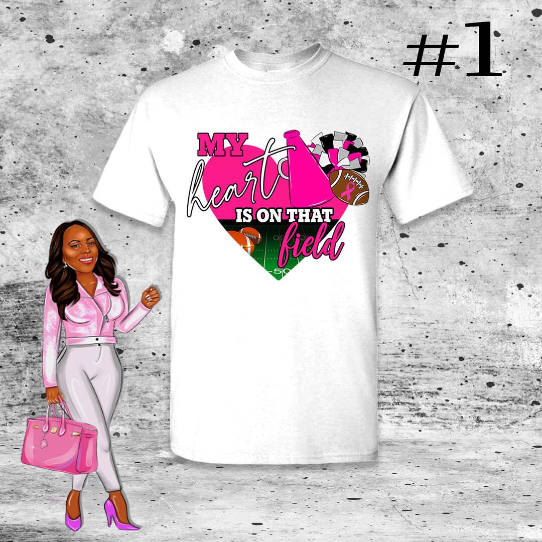 Pink Out Football & Cheer, Shirt, Cancer Shirts for Women, Breast ...