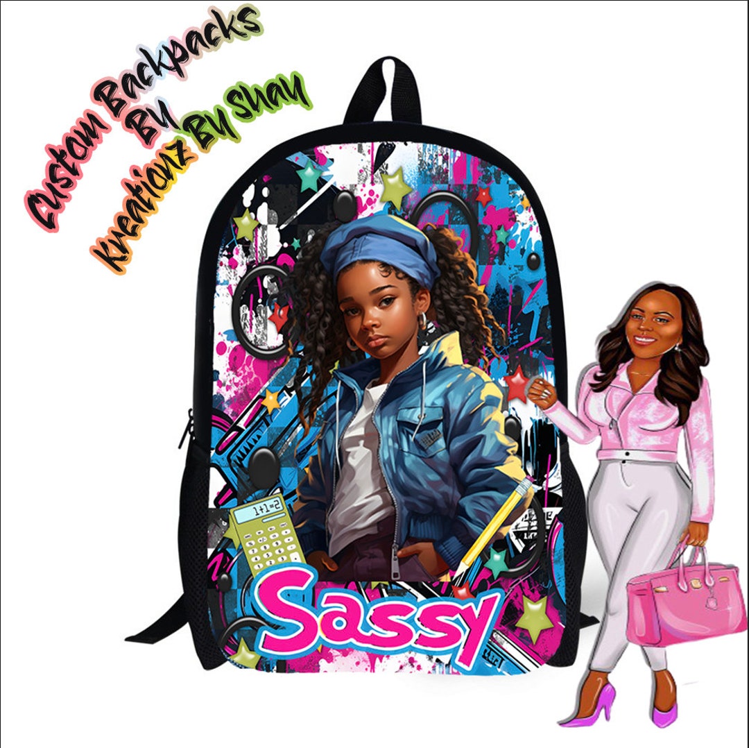 Personalized Sassy Backpack Custom Backpack for Kids book Bag - Etsy