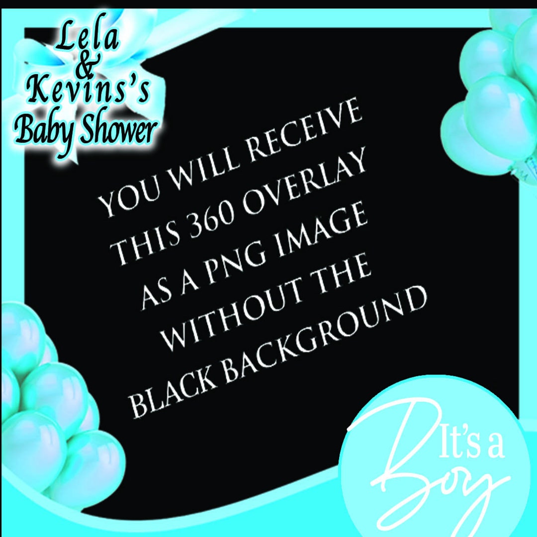 Its A Boy 360 Booth Photo Template, 360 Booth Overlay Filter, Revospin ...