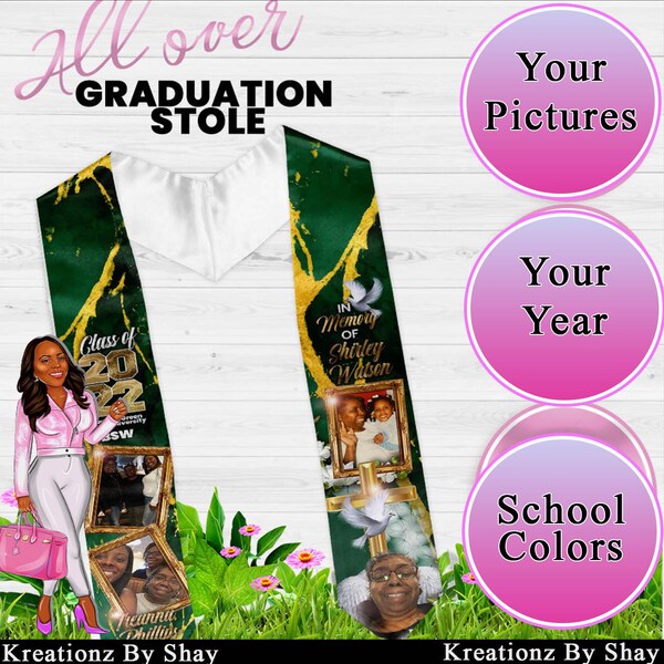 Memorial Stole Template - Etsy