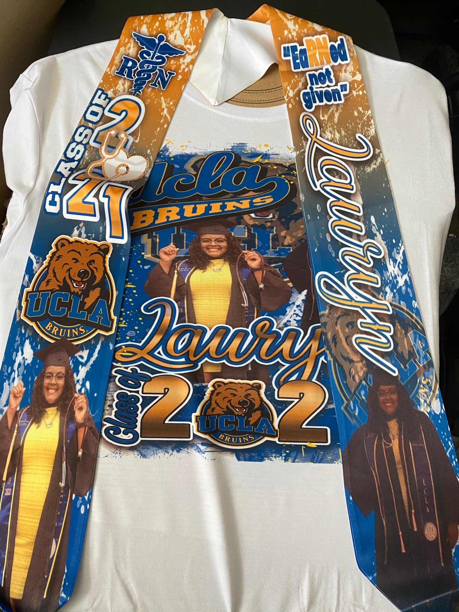Graduation Shirt and Stole Set - Etsy