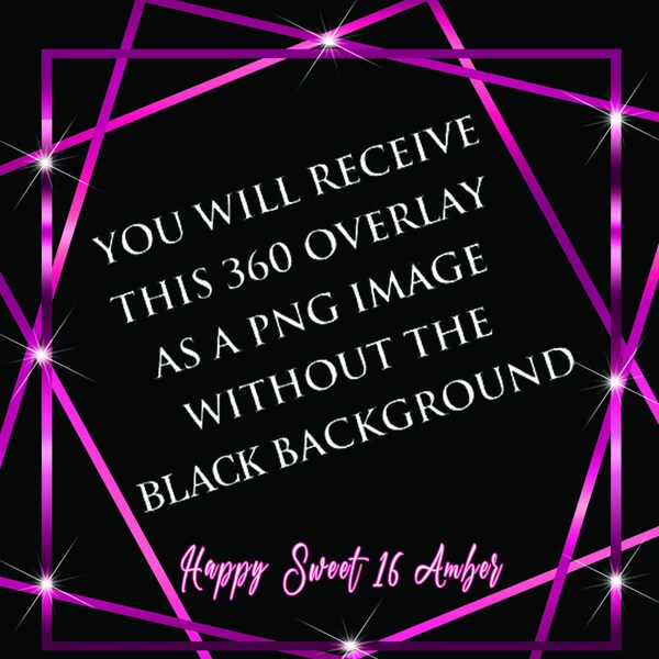 360 Photo Booth Overlay Happy Birthday - Etsy