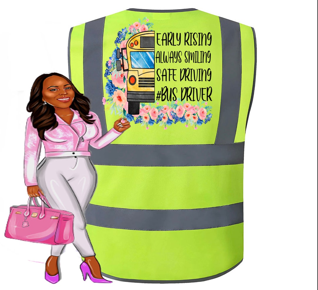 Early Rising Bus Driver Vest Bus Driver Reflector Safety Vest - Etsy