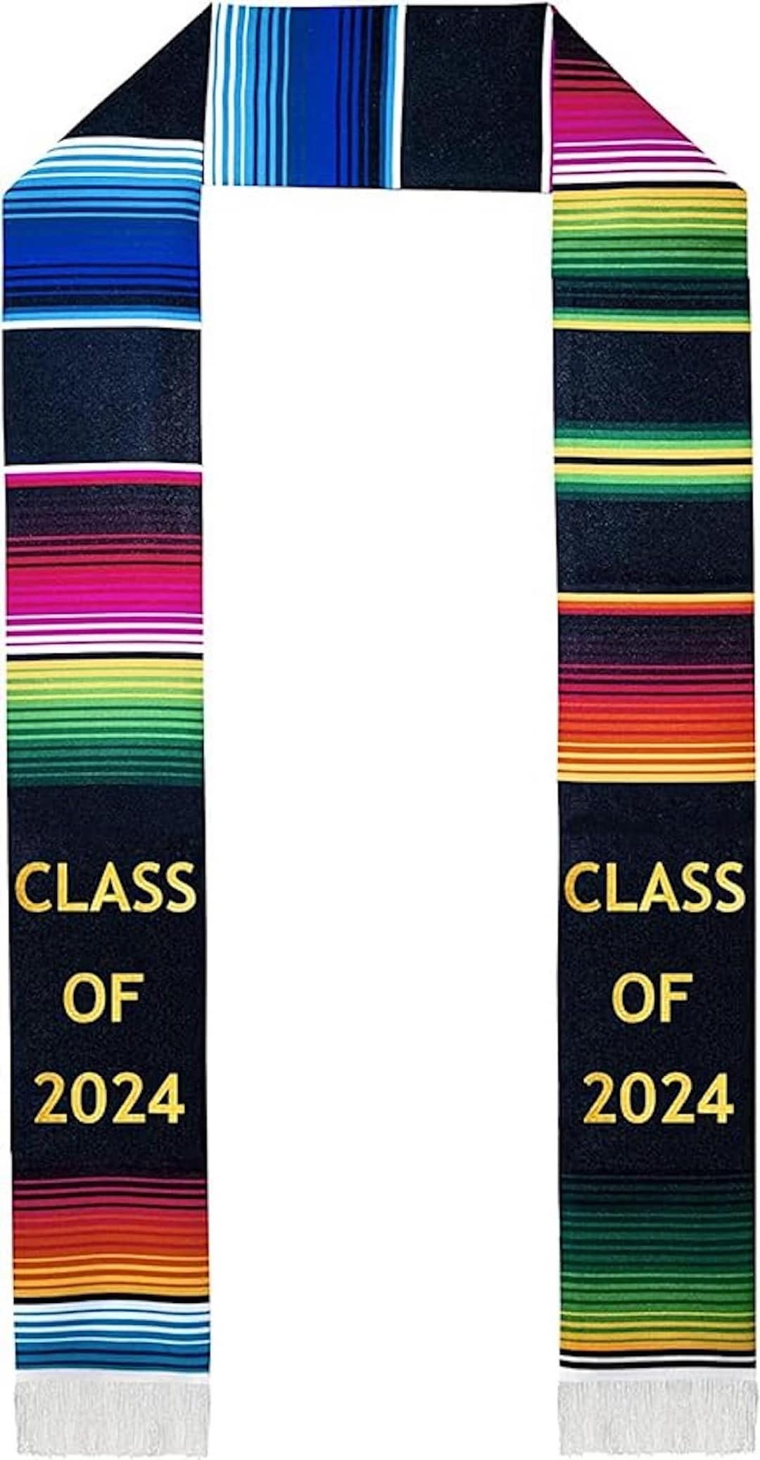Serape Class of 2024 Mexican Hispanic Graduation Sash Scarf Stole Stoll ...