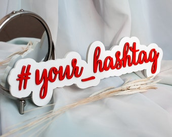 Custom Hashtag Sign - Etsy