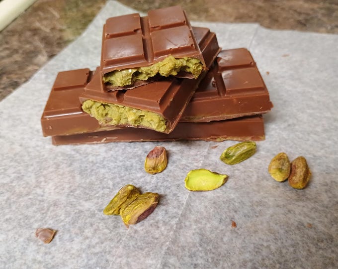 Gluten FREE- Dubai Chocolate Bar Dupe - Double Stuffed Pistachio Butter ...