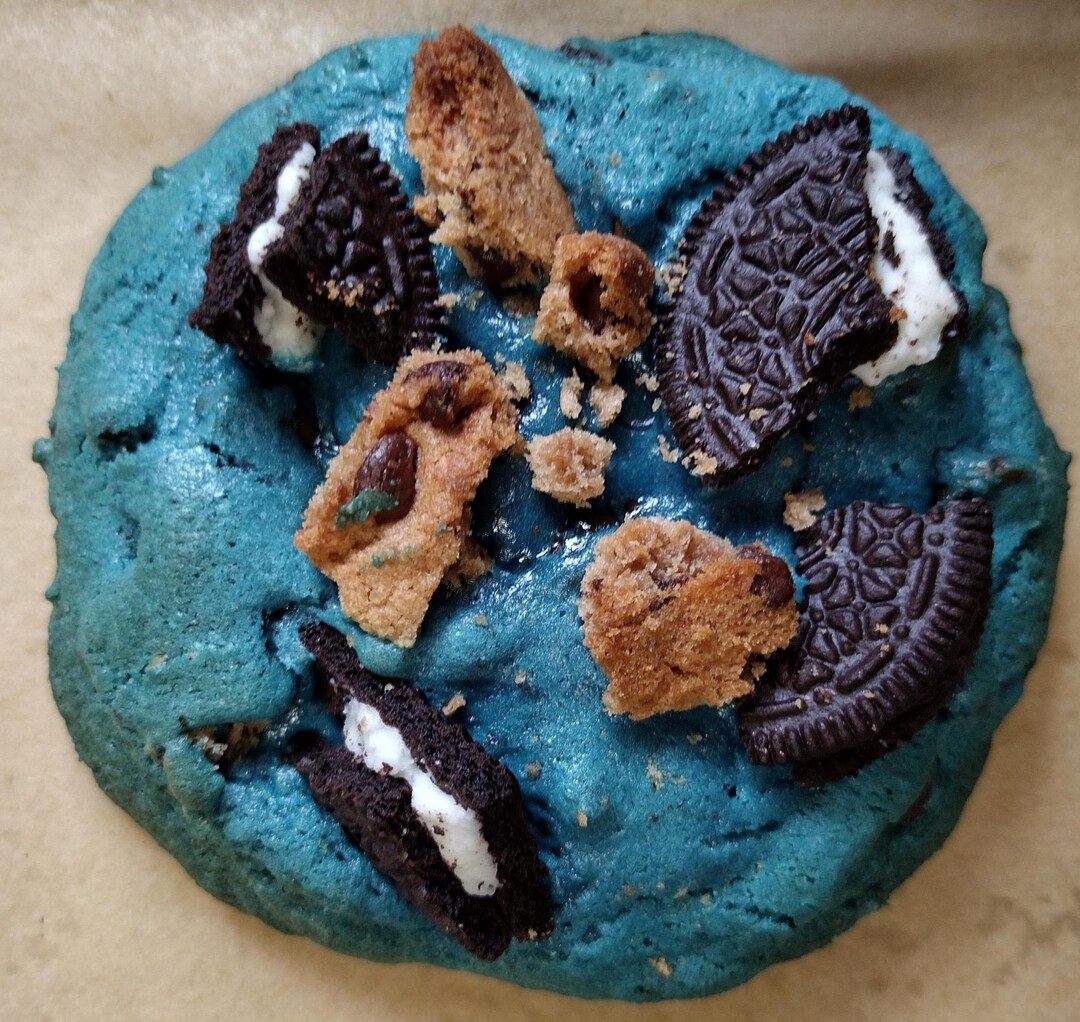 Four (4) Colossal Giant Jumbo 5 OZ Big Blue Monster Nomster Gourmet ...