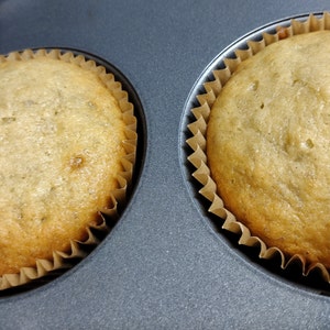 Half Dozen 6 PLAIN Banana Breakfast Large Snack Muffin Fresh Baked to ...