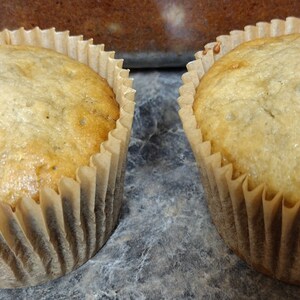 Half Dozen 6 PLAIN Banana Breakfast Large Snack Muffin Fresh Baked to ...