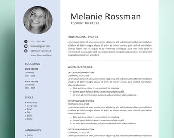 Creative Resume Modern Resume Template Cover Letter, Word, Mac,a4, CV ...