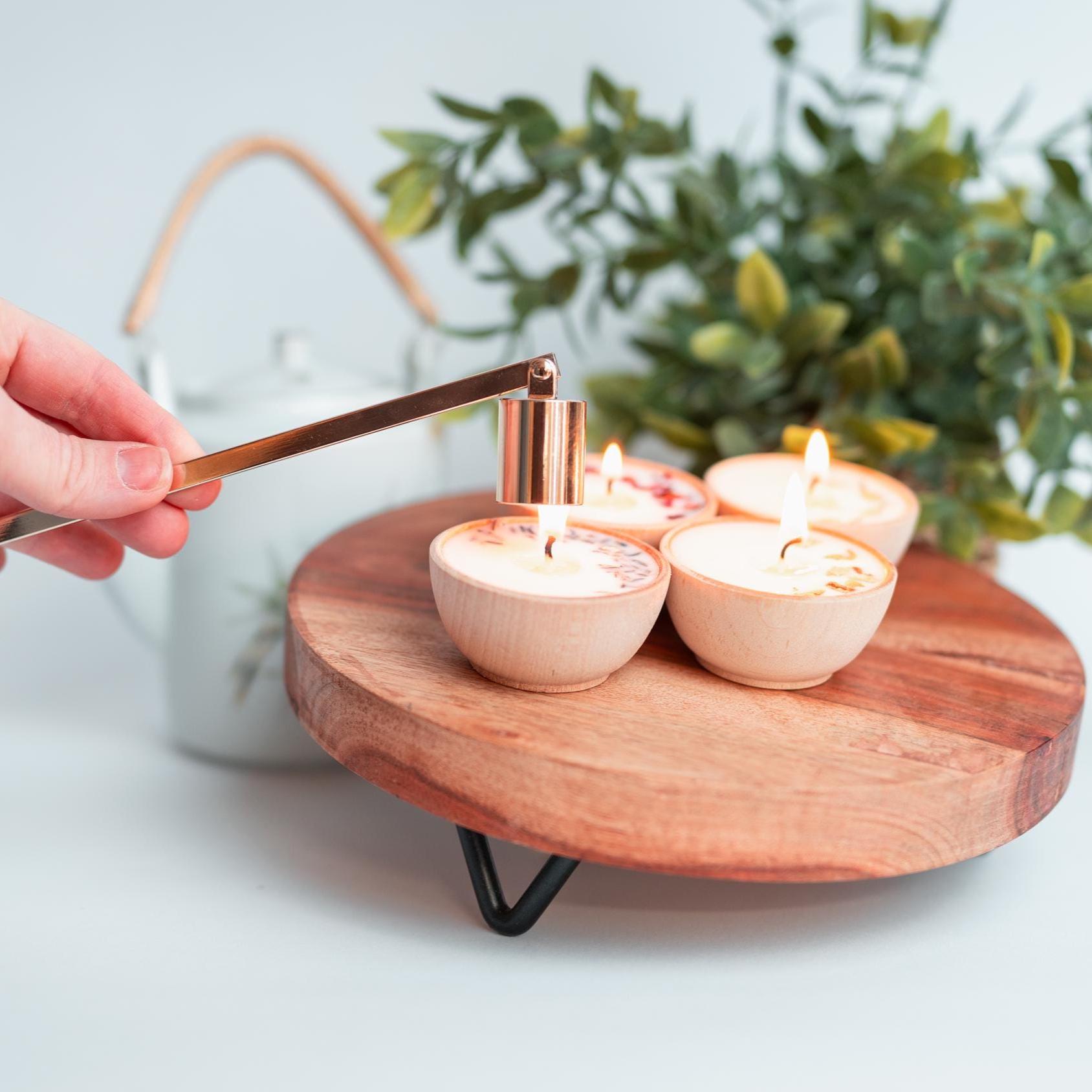 Gift Set of 6 Essential Oil Tealight Candles | Natural Soy Wax ...