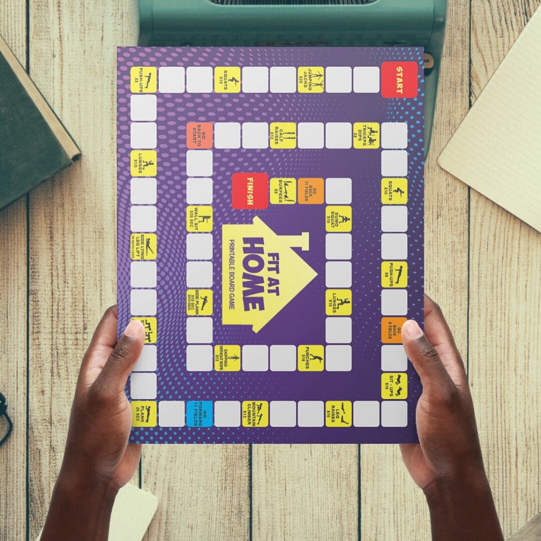 Fit at Home Board Game (fun and Physical Exercise for Everyone) - Etsy