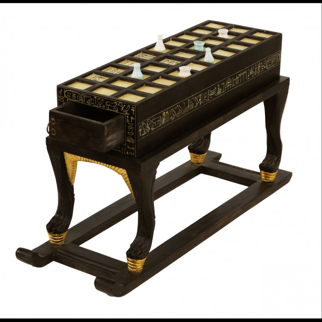 King Tutankhamun Senet Game Table Egyptian Ancient Certified Museum ...