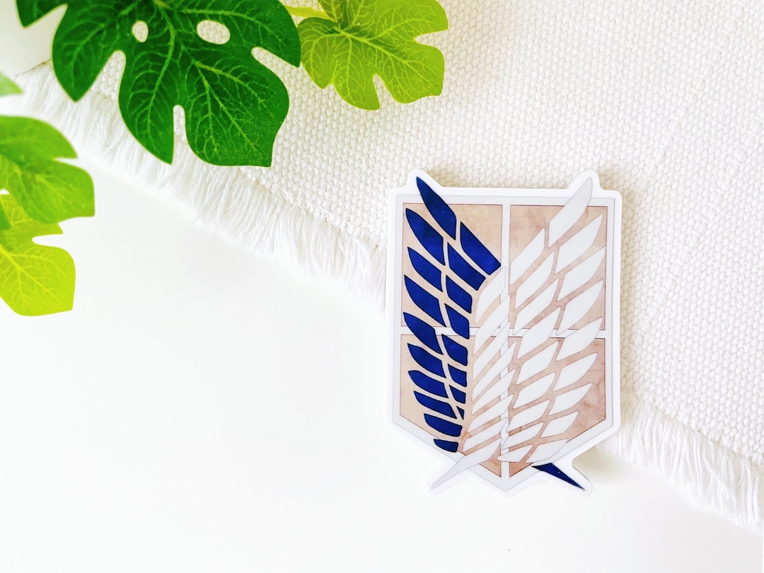 Survey Corps Crest Freedom Wing Vinyl Stickers / Attack on Titan - Etsy