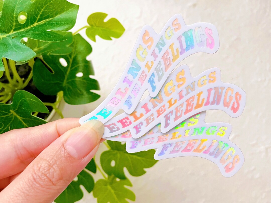 Lots of Feelings Sticker Holographic - Etsy