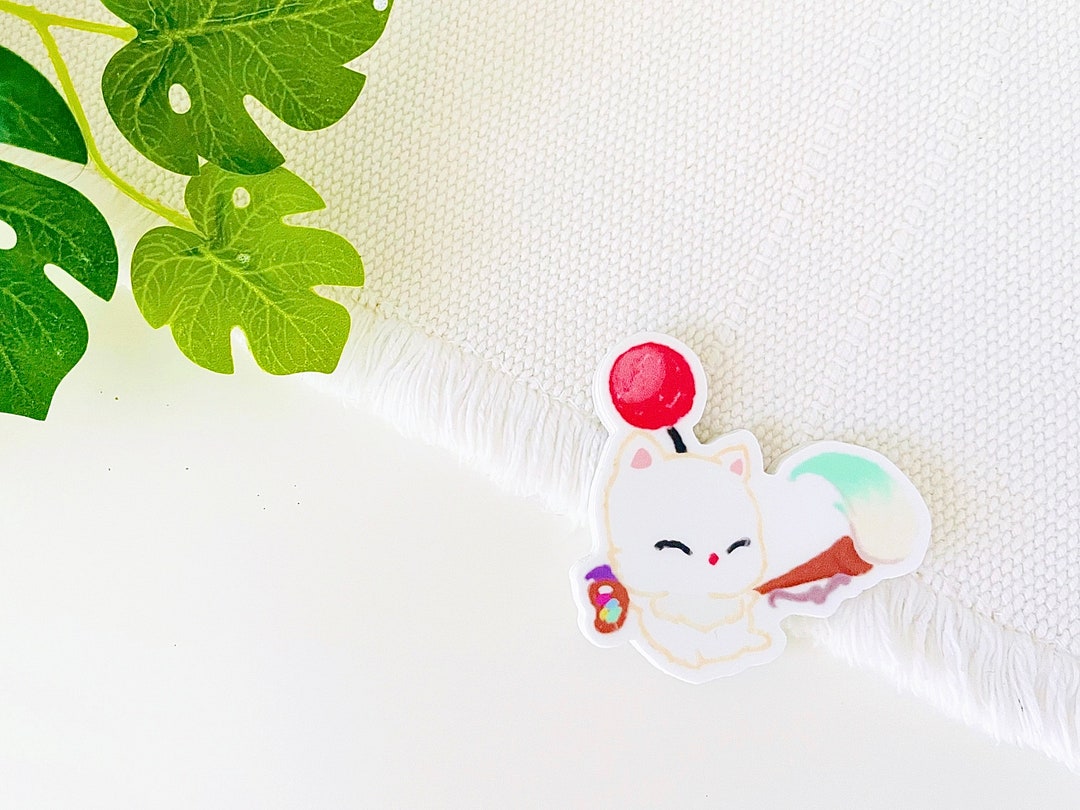 Moogle Pictomancer Final Fantasy Vinyl Stickers Matte / FFXIV Dawntrail ...