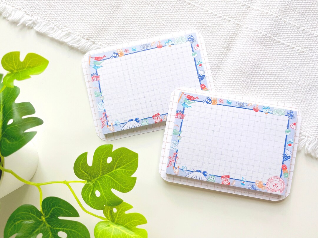 Japanese Stamps Sticky Notes / Memo Sheets - Etsy