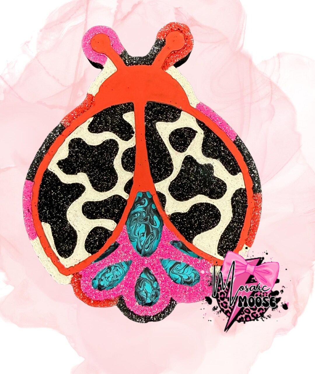 Cow Print Ladybug Car Freshie - Etsy