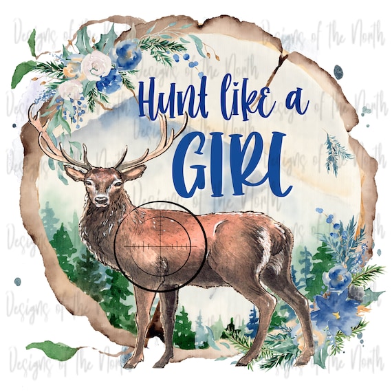 Girls Hunting Clipart