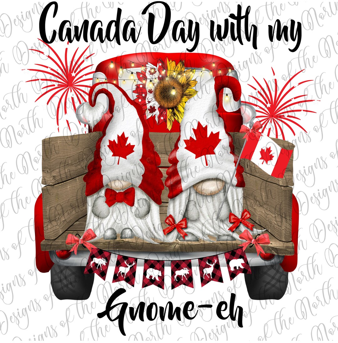 Canada Day With My Gnomies Eh-canada Sublimation-canada Day Sublimation ...