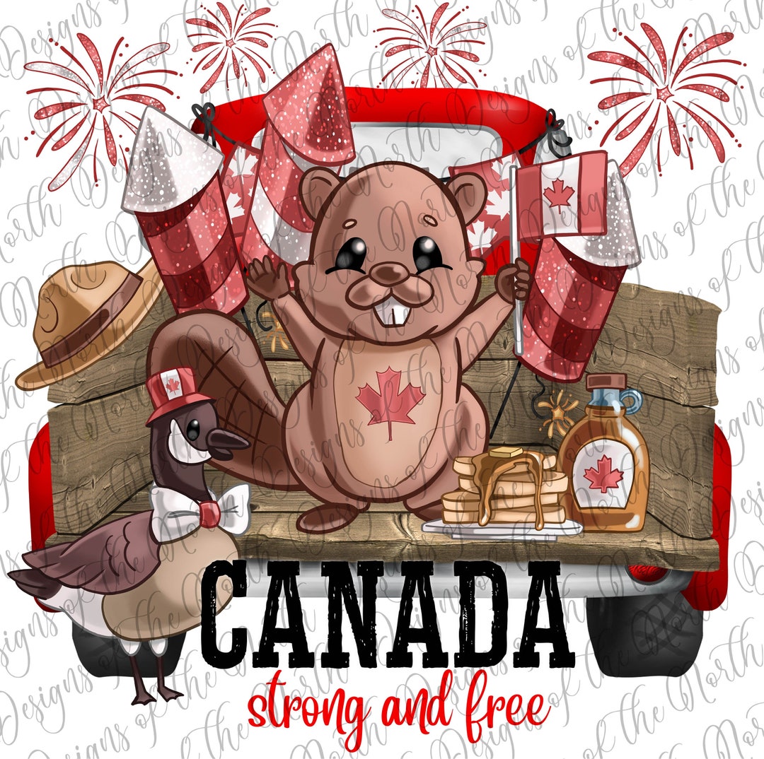 Canada Strong and Free-canada Sublimation-canada Clipart-canada ...