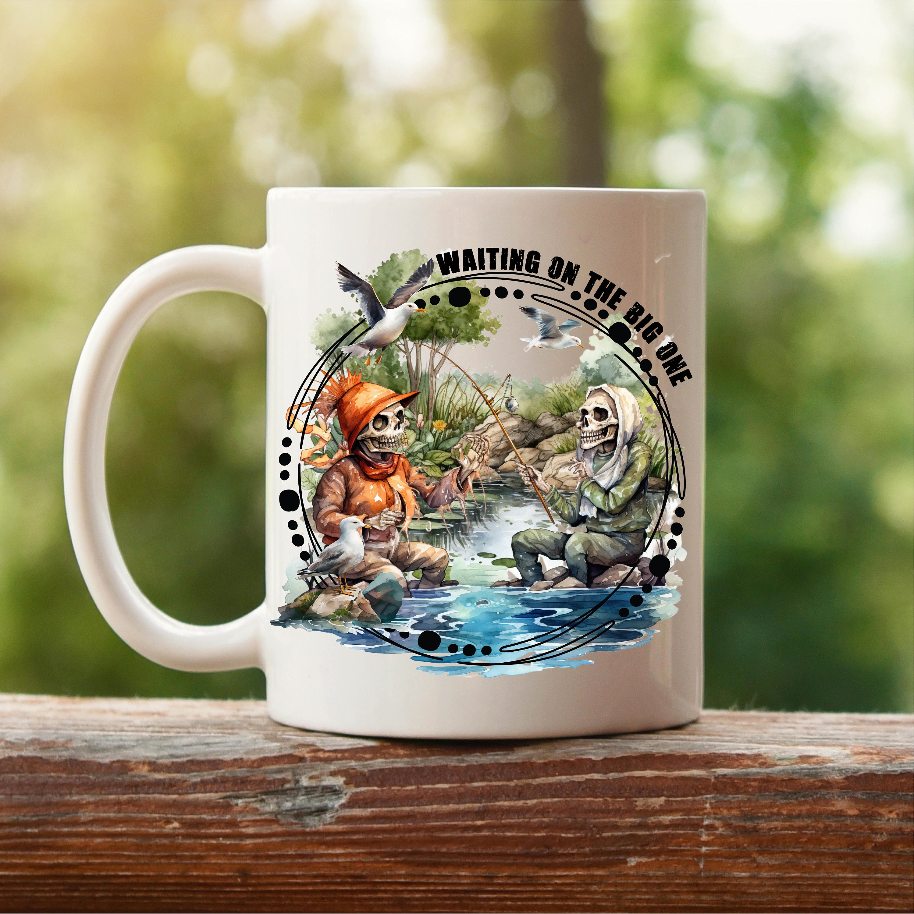 Waiting on the Big One-fishing Design-funny Fishing Design-fishing ...