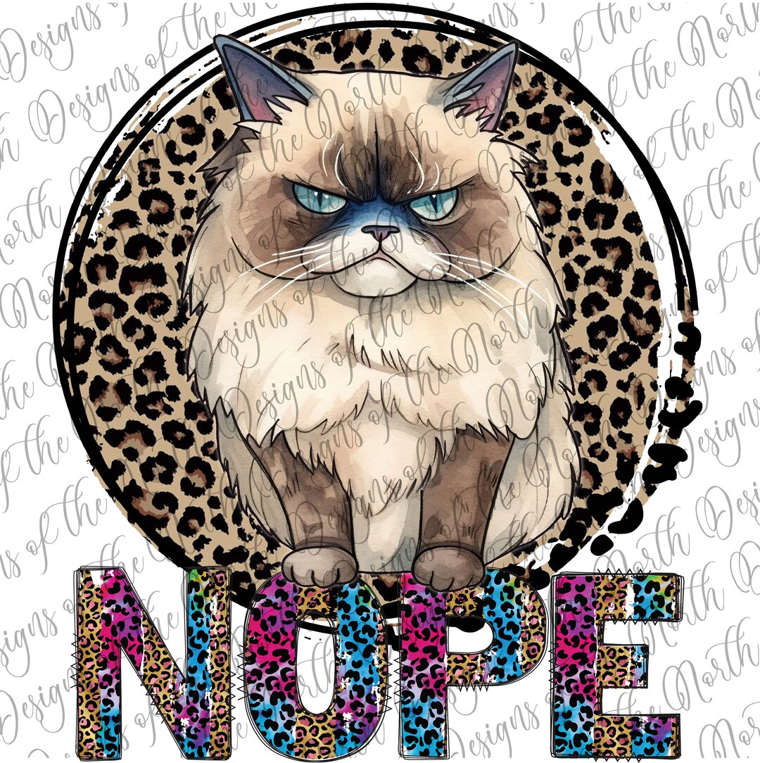 Grumpy Cat-nope-nope Png-grumpy Sublimation-grumpy Cat Sublimation ...