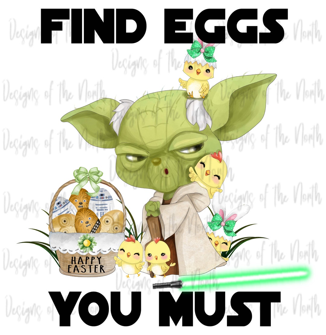 Easter Yoda Sublimation Design-baby Yoda Easter Sublimation Design-yoda ...