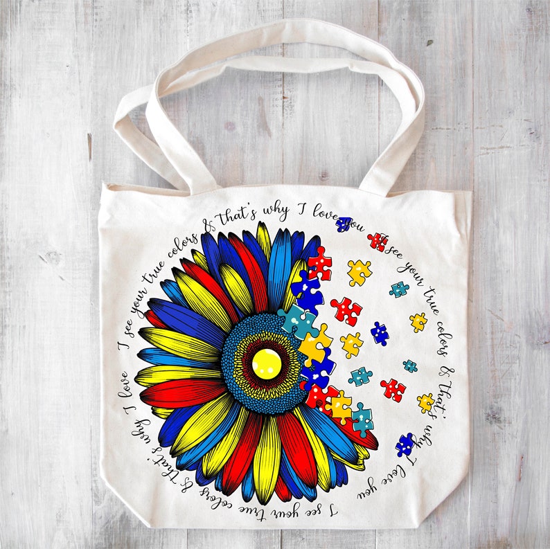Autism Sunflower-i See Your True Colors and That's Why I - Etsy