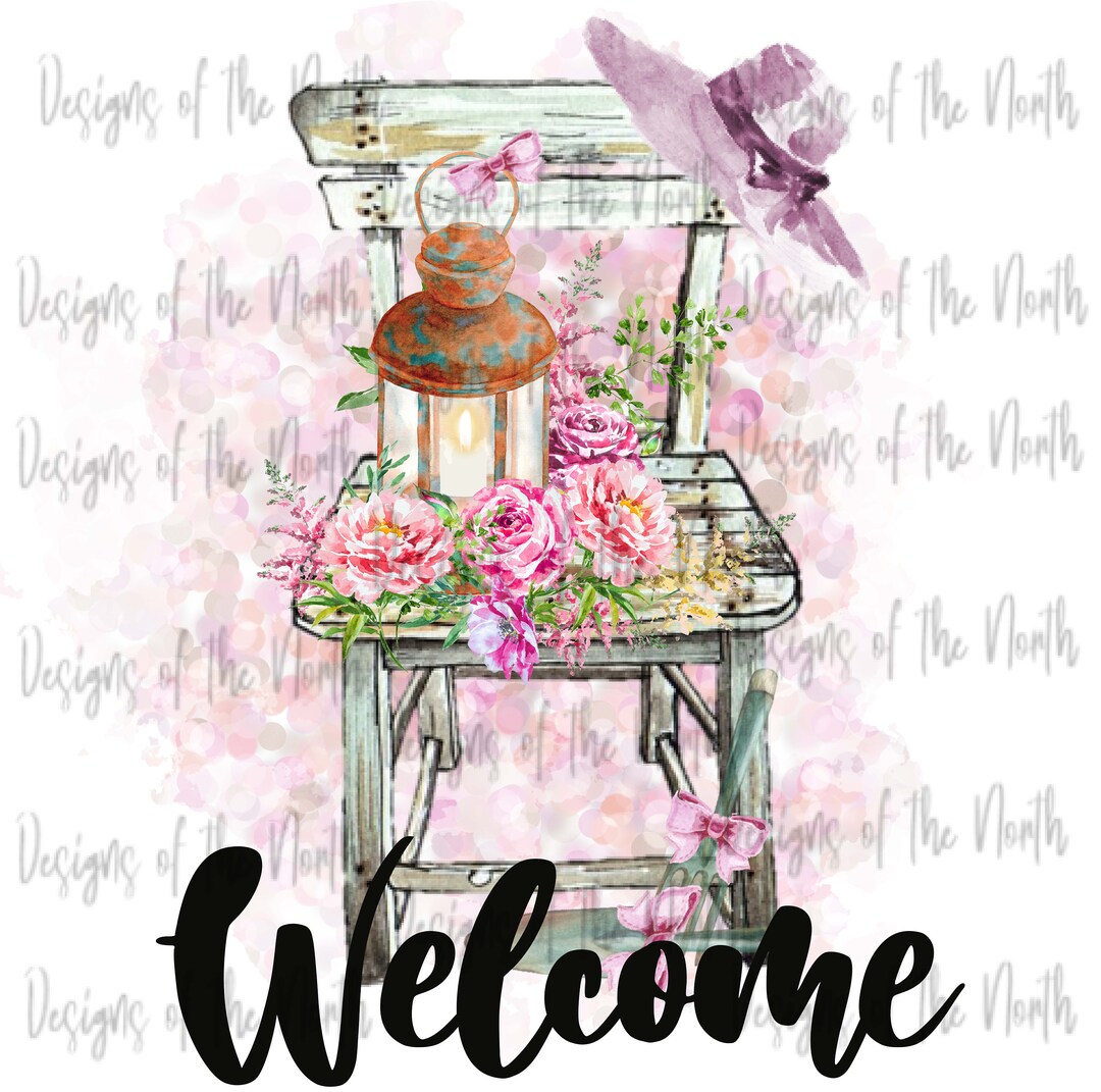 Welcome Sublimation-welcome Clipart-welcome Digital Download-spring ...