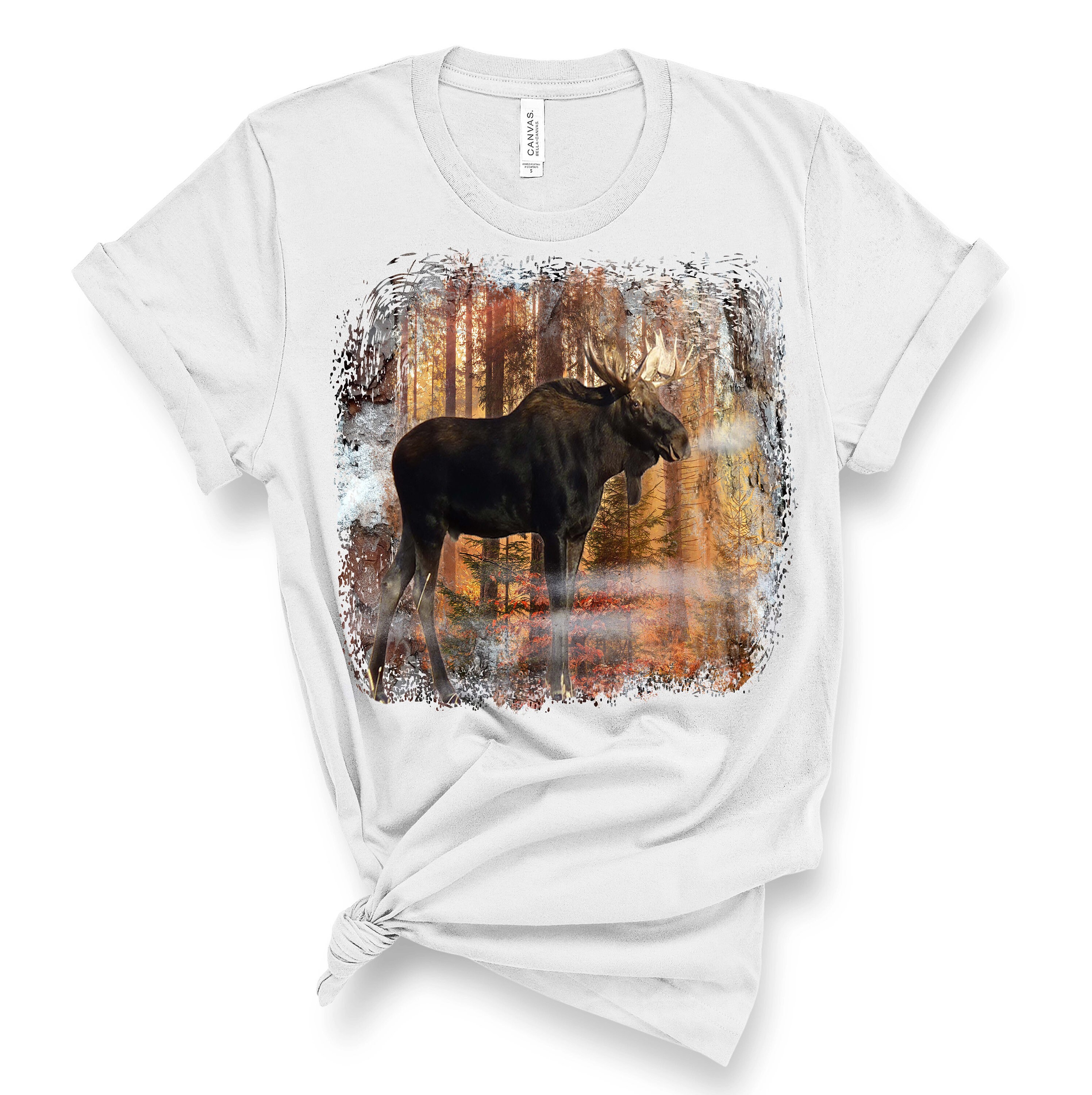 Moose Sublimation-fall Sublimation-fall Woods - Etsy