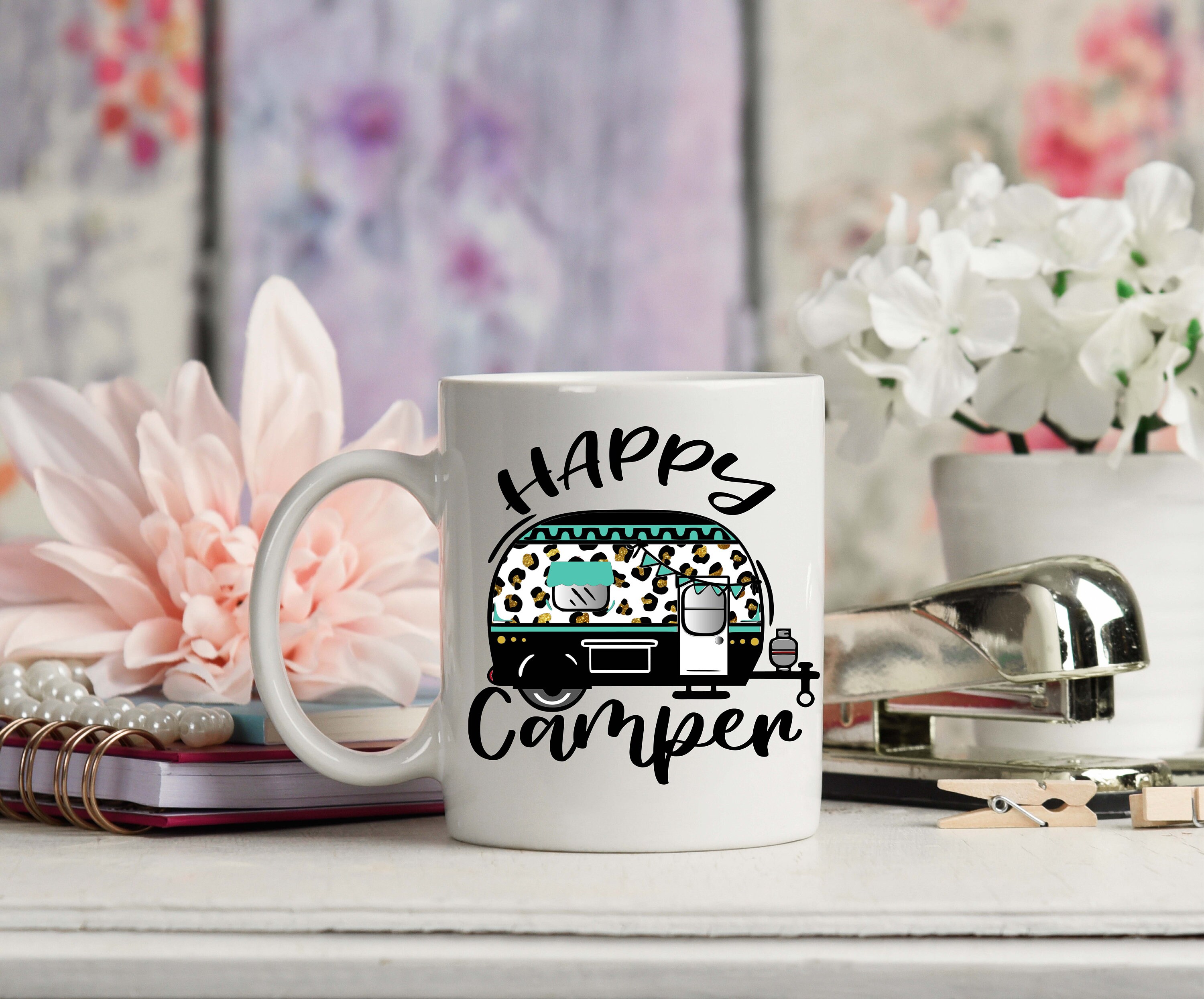 Happy Camper Clipart-happy Camper Sublimation-camping Clipart-camping ...