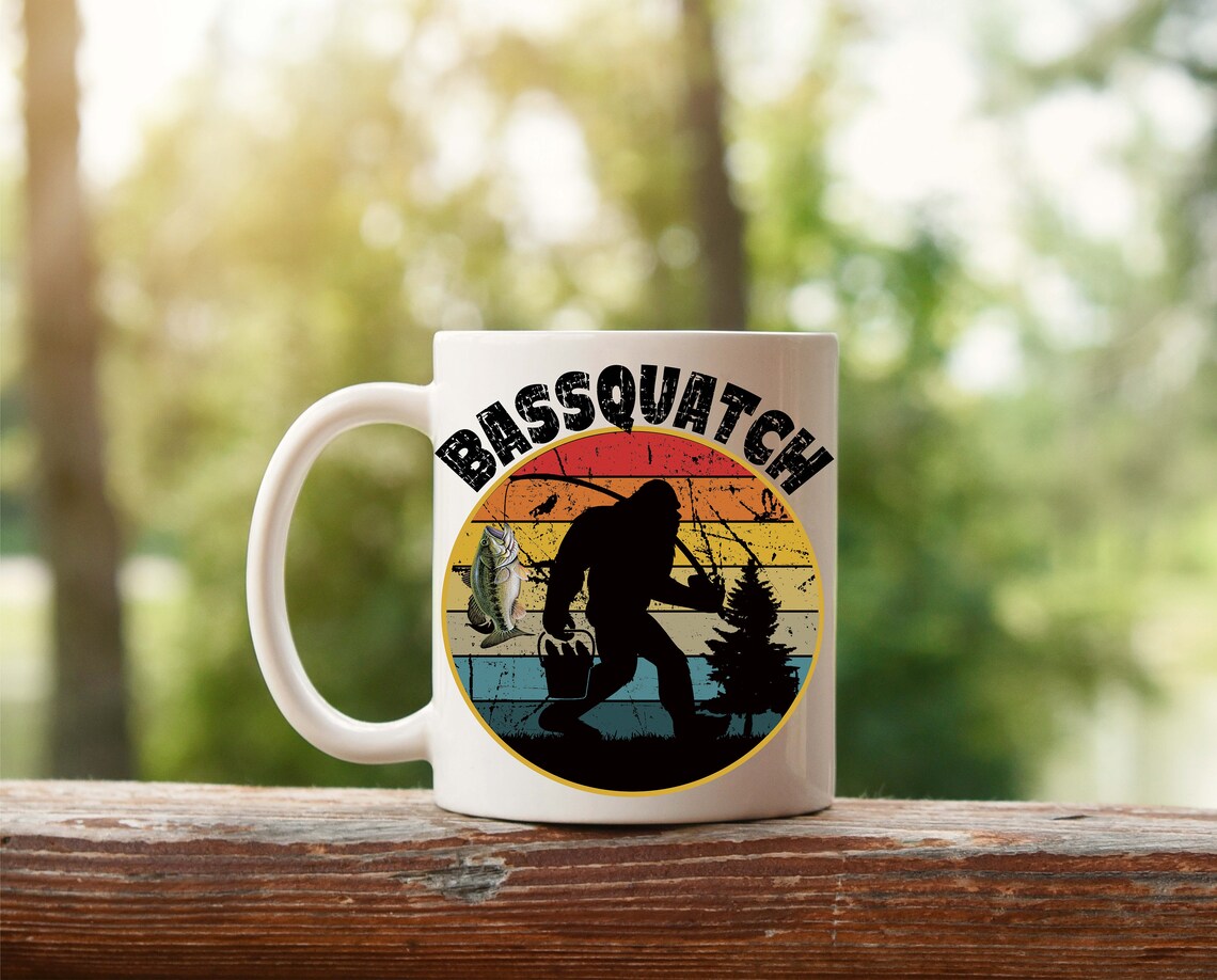 Bassquatch-sassquatch Sublimation-big Foot Sublimation-fishing ...