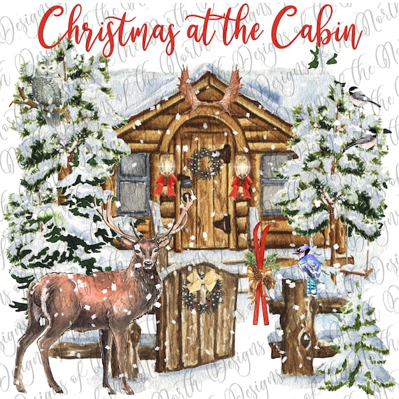 Winter Cabin Clipart