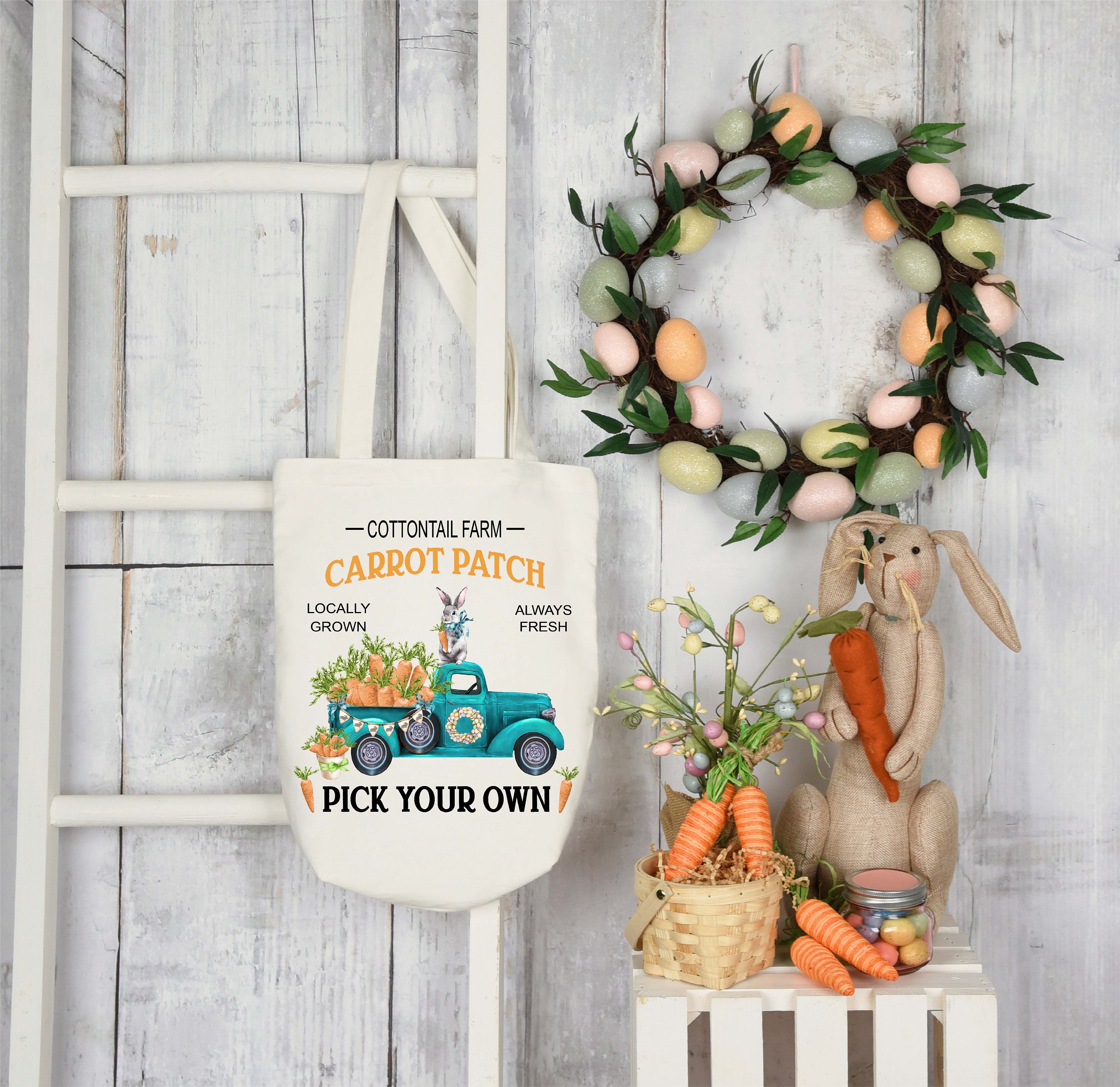 Carrot Patch Sublimation-carrot Patch Easter - Etsy