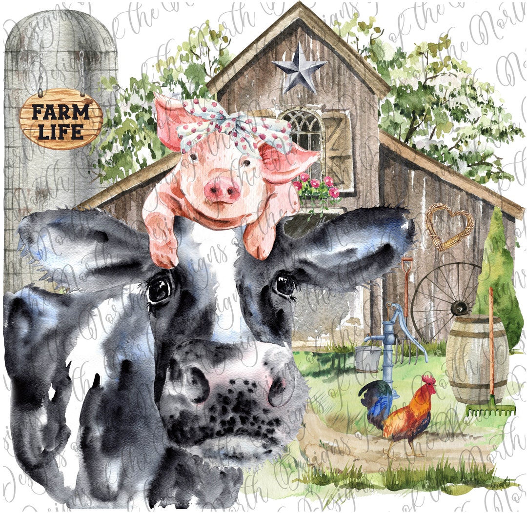 Farm Life-farm Life Sublimation-farm Sublimation-cow Sublimation-farm ...