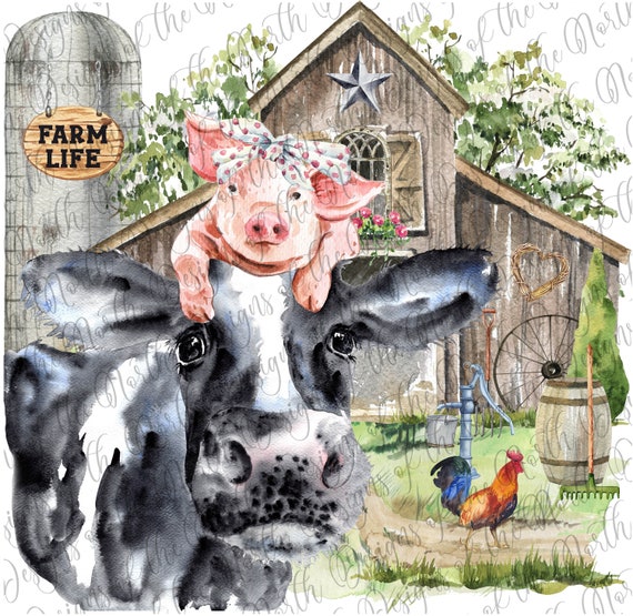 Farm Life-farm Life Sublimation-farm Sublimation-cow | Etsy