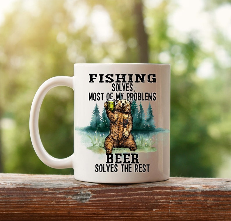 Fishing Solves Most of My Problems Beer Solves the Rest-beer - Etsy