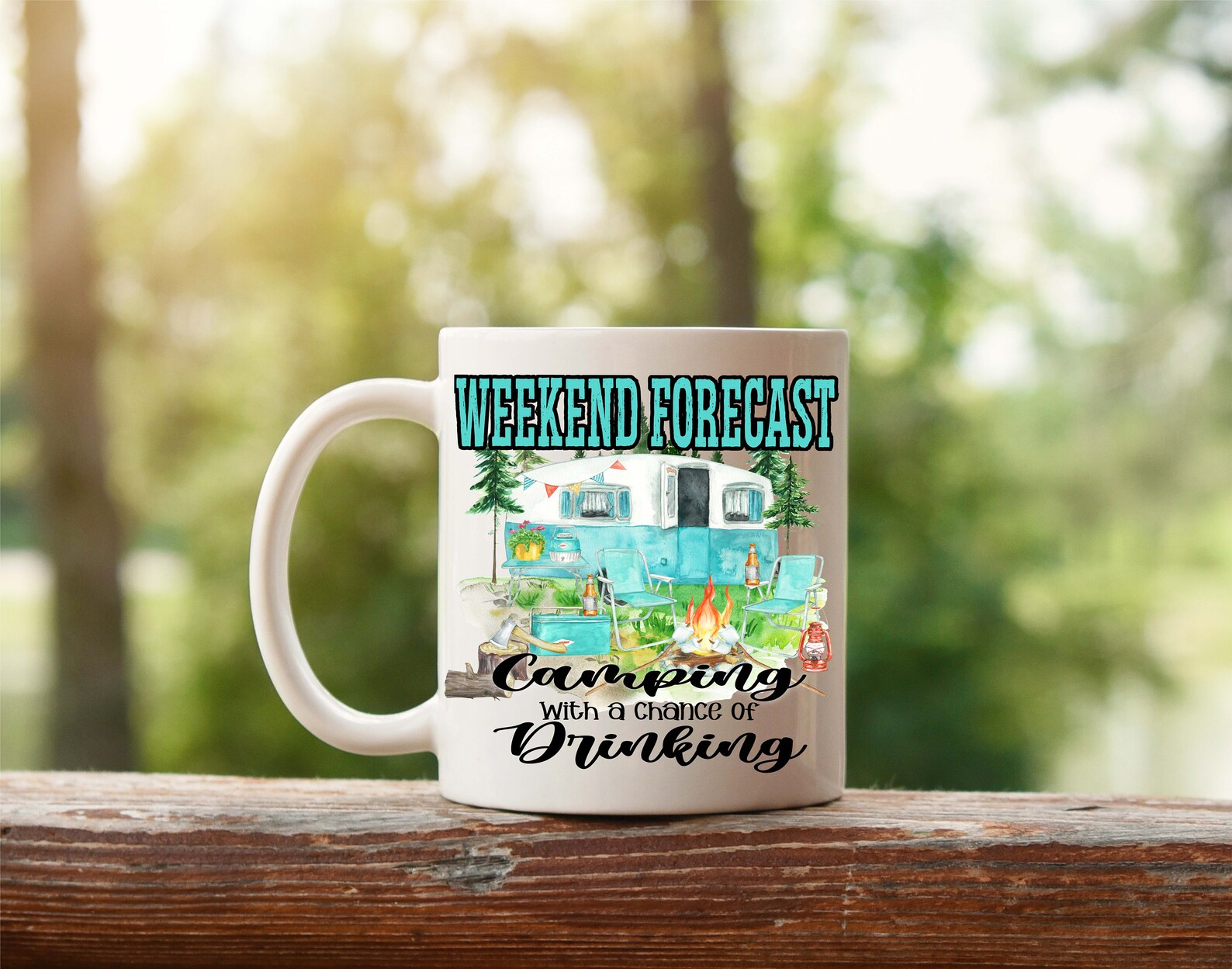 Weekend Forecast Camping With a Chance of Drinking-weekend - Etsy