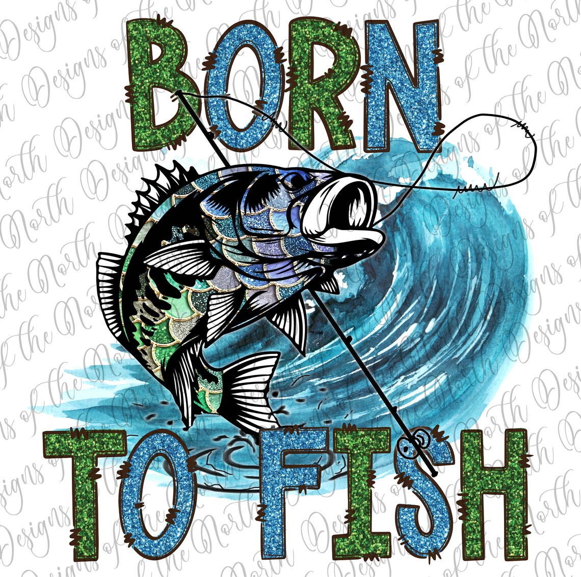 Born to Fish-born to Fish Sublimation-born to Fish Digital | Etsy