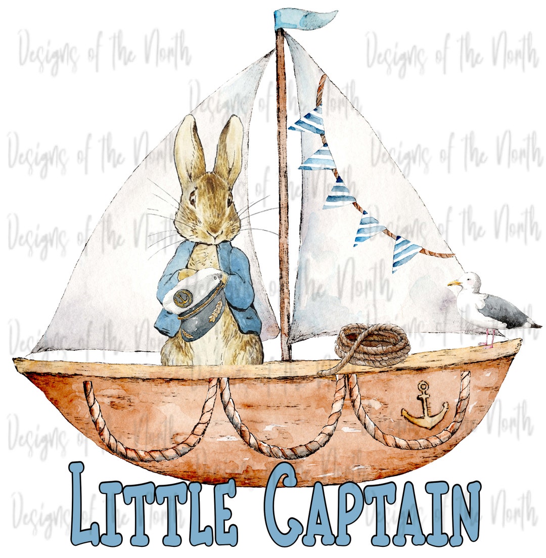 Little Captain Sublimation Design-captain Design-peter Rabbit ...