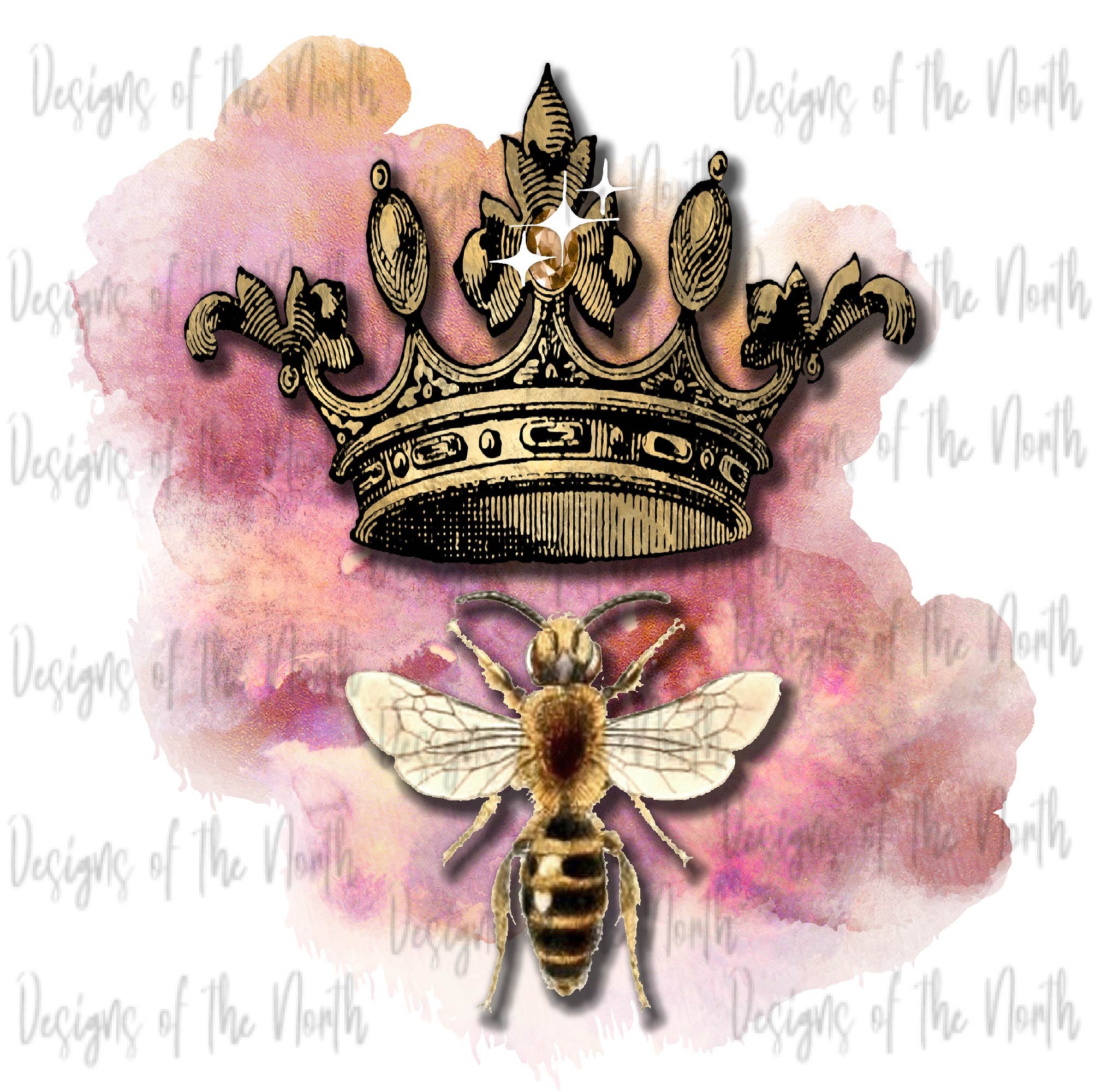 Sublimation Design-png-waterslide-queen Bee Design-design | Etsy