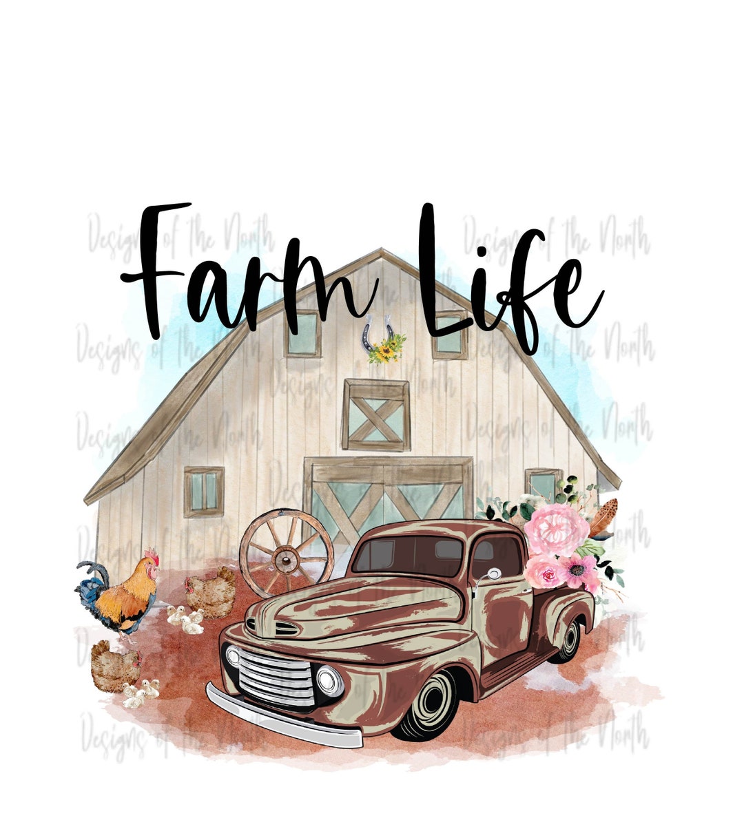 Sublimation Design-png-waterslide-farm Life Design-design Download-t ...