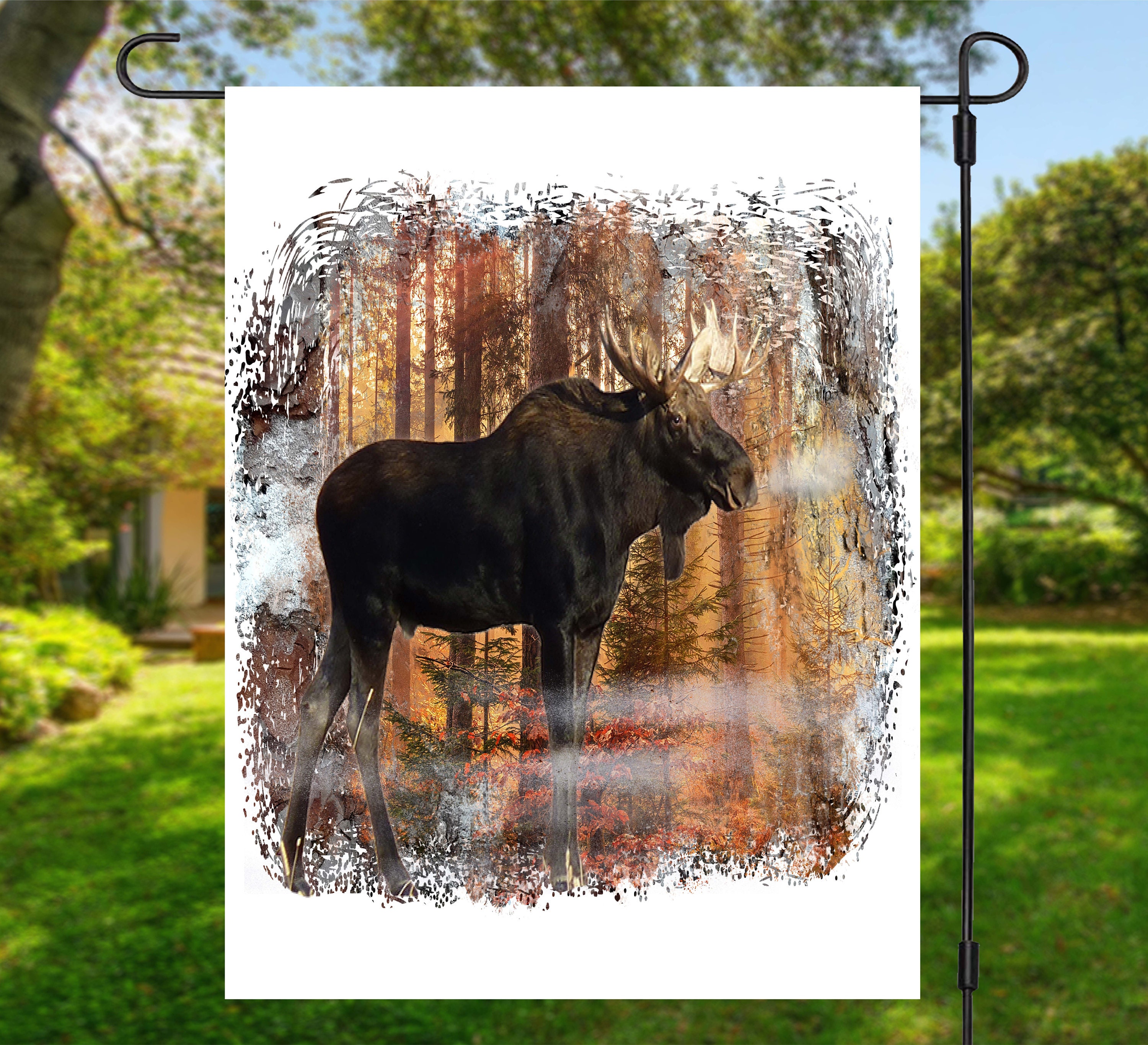 Moose Sublimation-fall Sublimation-fall Woods - Etsy