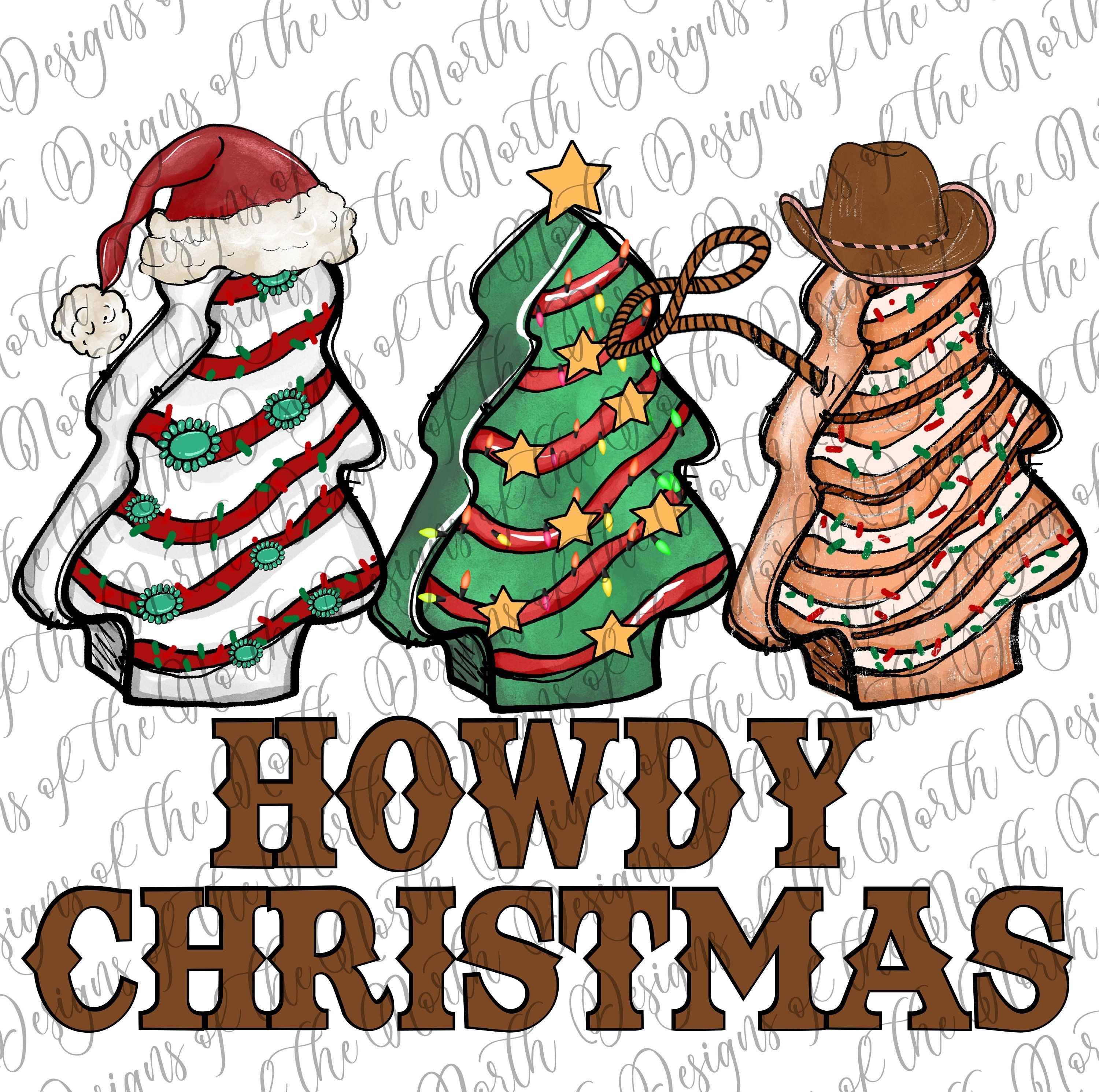 Cowboy Christmas Borders