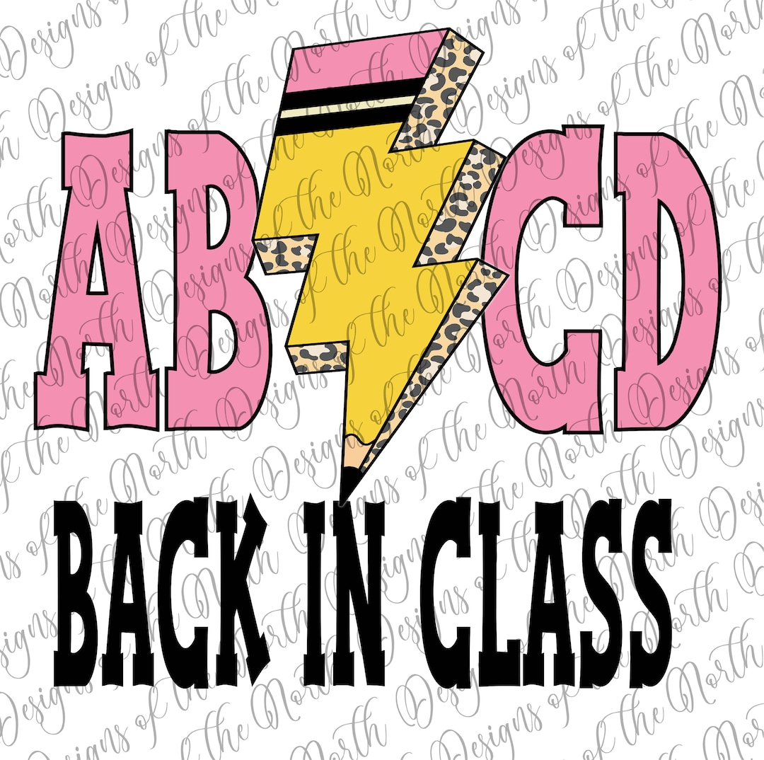 ABCD Back in Class-abcd Back in Class Sublimation-back in Class ...