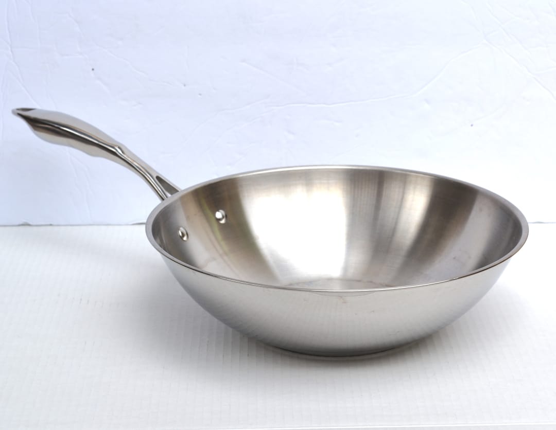 Stainless Steel Wok Tupperware Culinary Collection Chef Series 11.8 4.5 ...